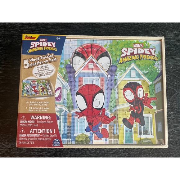 Marvel | Games | Disney Marvel Spidey His Amazing Friends 5 Wood ...